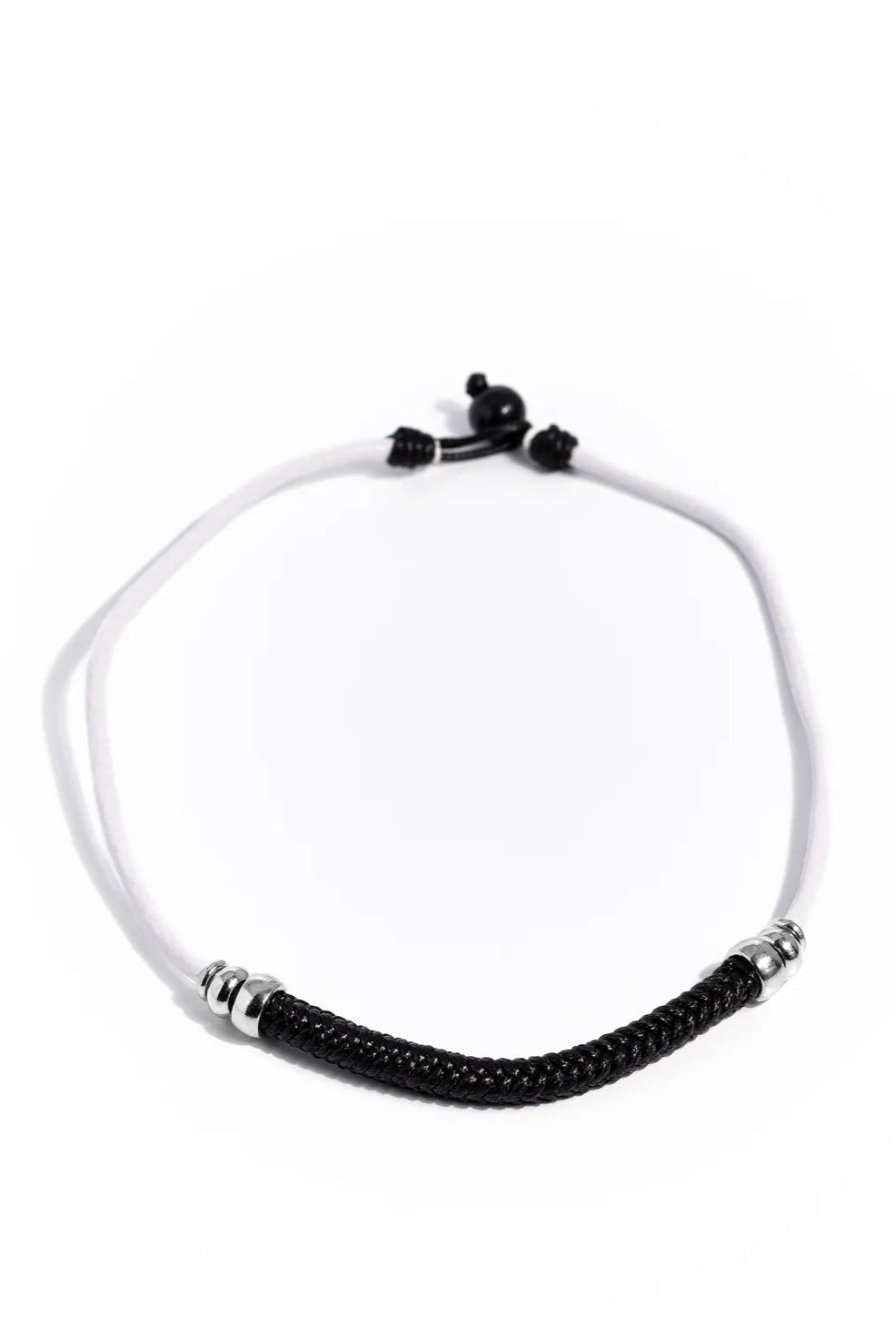 Paparazzi Men's Urban Collection Necklaces - Corded Chivalry - White ...